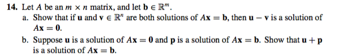 Solved Let A be an m times n matrix, and let b elementof | Chegg.com