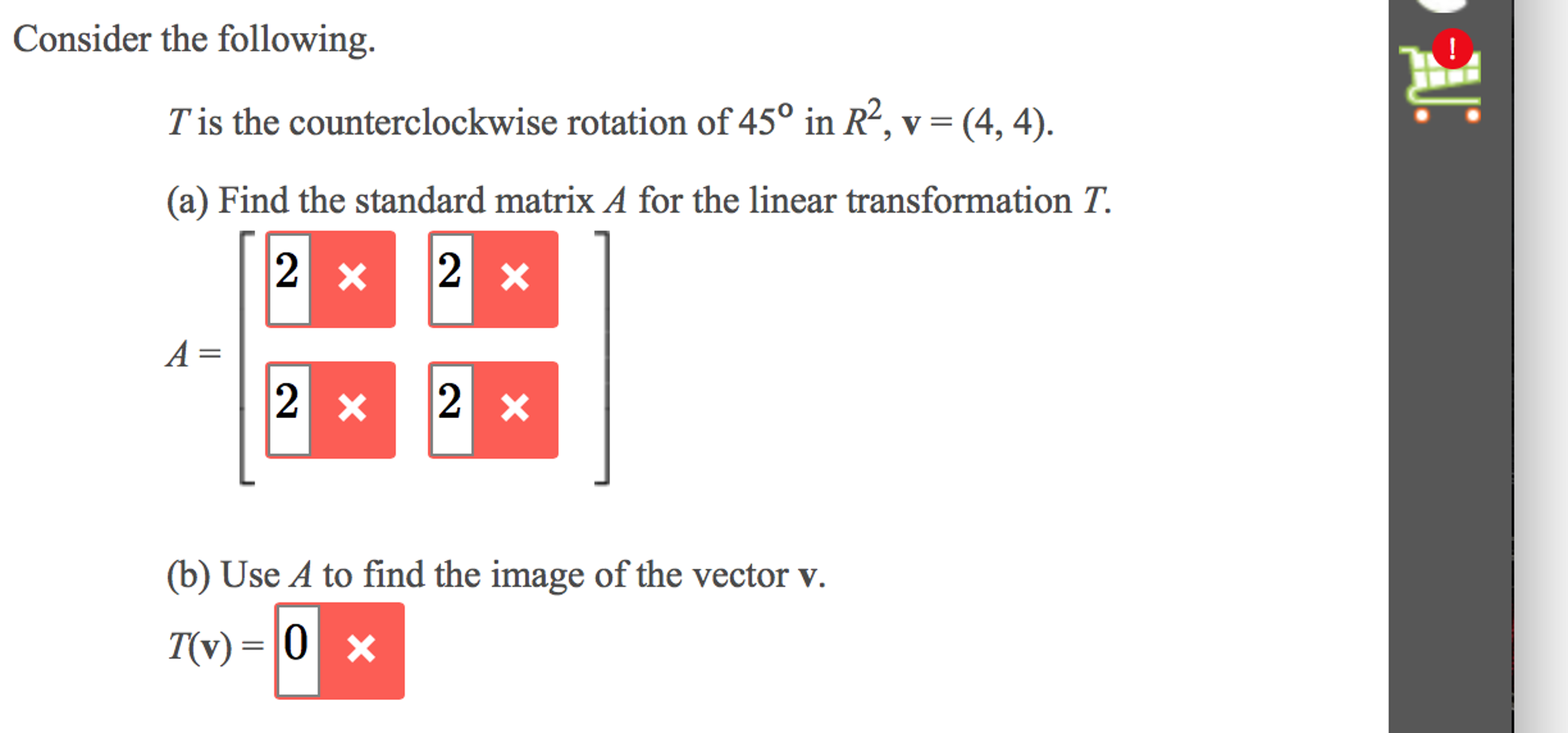 Solved Consider the following. T is the counterclockwise | Chegg.com