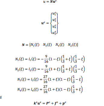1. Given the one-dimensional 3rd order (4 node) | Chegg.com