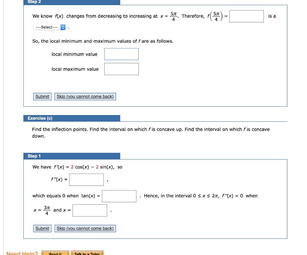 Solved F x 2 Sin x 2 COS X 0 X 2 Exercise a Find Chegg