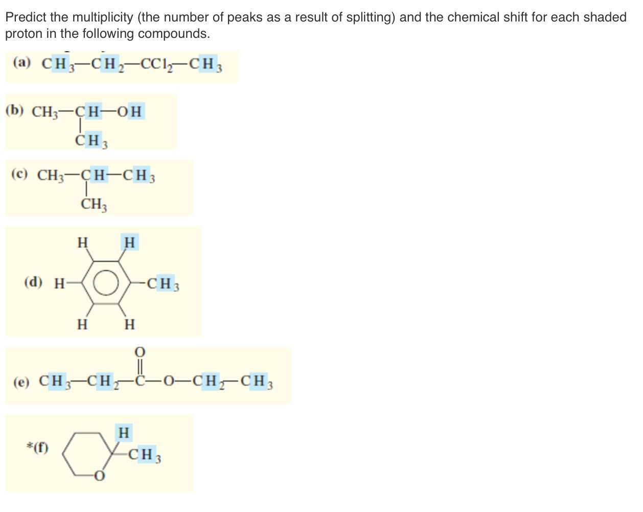 Solved Predict the multiplicity (the number of peaks as a | Chegg.com