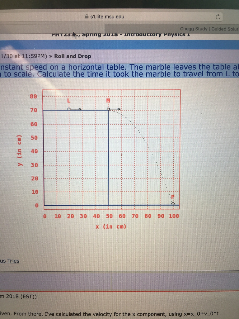 Solved A very small steel marble is shown rolling at a | Chegg.com