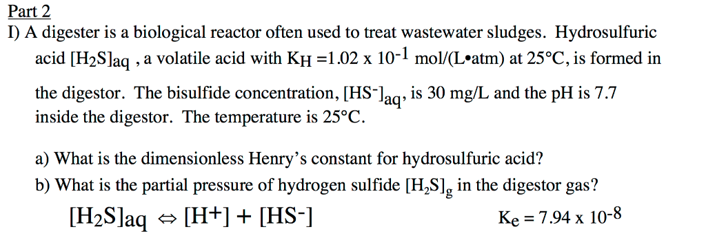 Solved A digester is a biological reactor often used to | Chegg.com