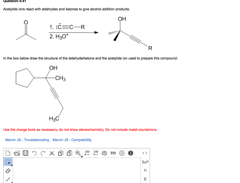 Solved Acetylide ions react with aldehydes and ketones to | Chegg.com