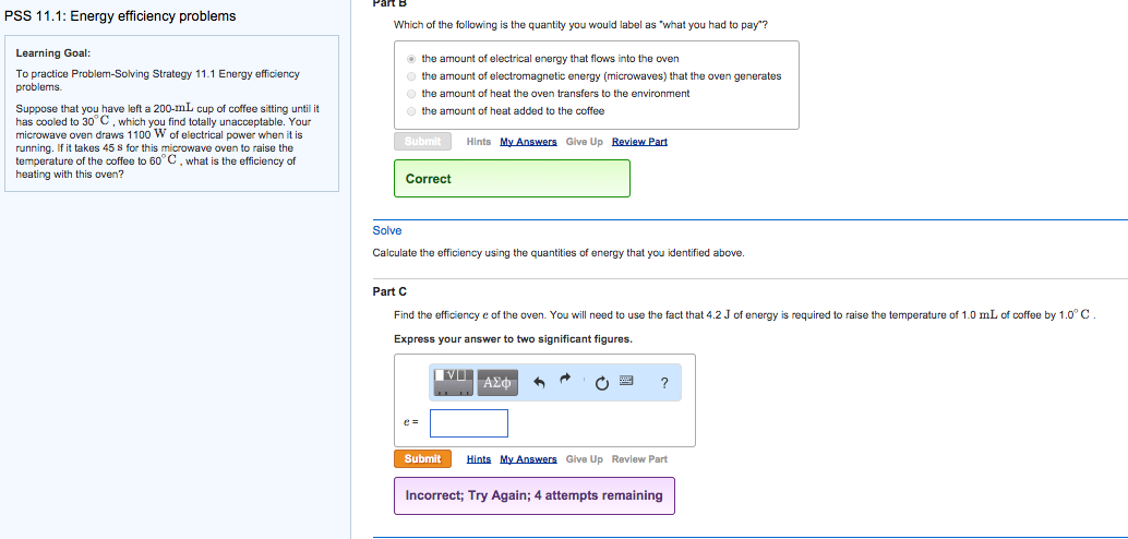Solved PSS 11.1: Energy efficiency problems Learning Goal: | Chegg.com