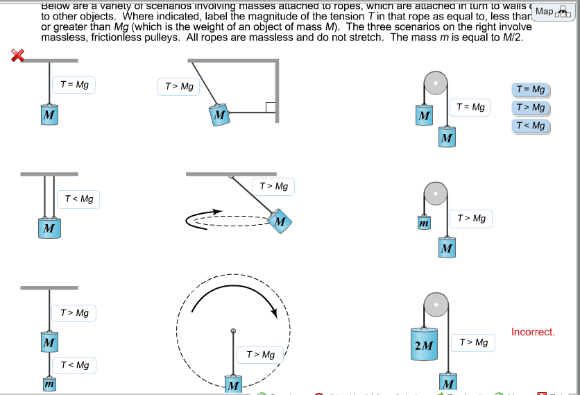 Solved Below are a variety of scenarios involving masses | Chegg.com