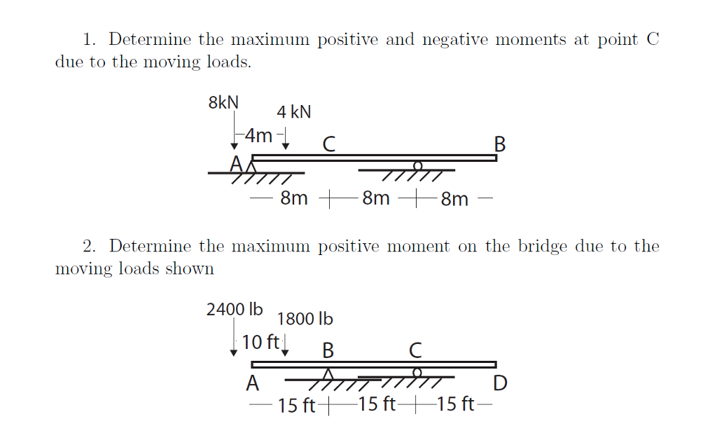 Solved Can please do both problems 1 & 2 because I don't | Chegg.com