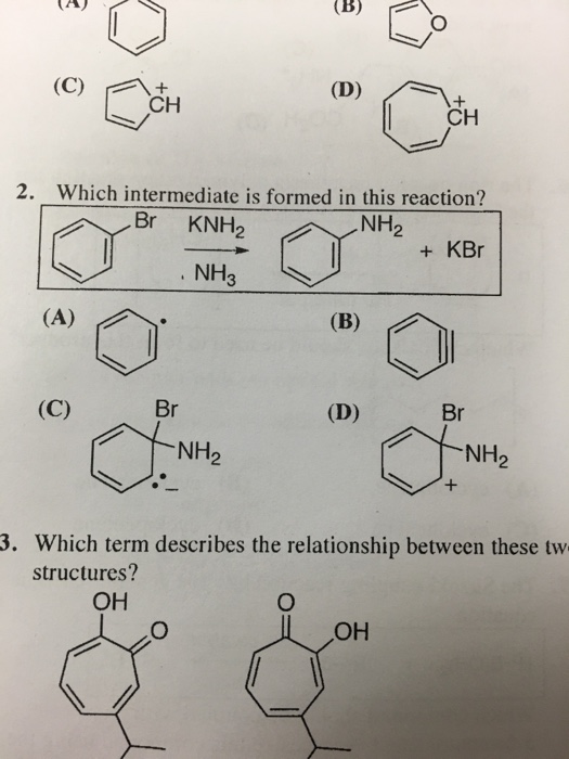 Solved Which intermediate is formed in this reaction? Which | Chegg.com