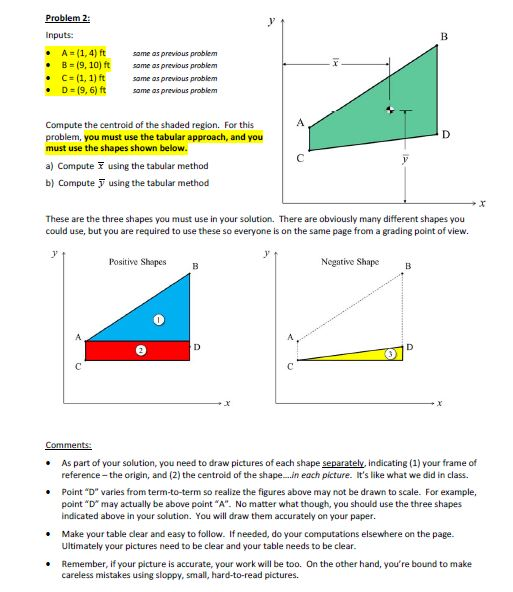 Solved Inputs: A = (1, 4) ft some as previous problem B = | Chegg.com