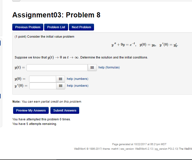 Solved Assignment03 Problem 8 Previous Problem Problem 3693