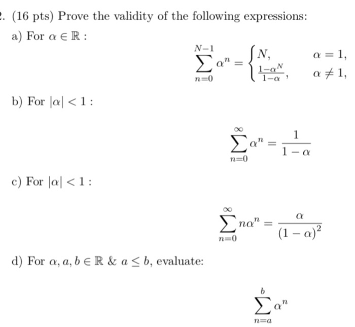 Solved Prove the validity of the following expressions: a) | Chegg.com