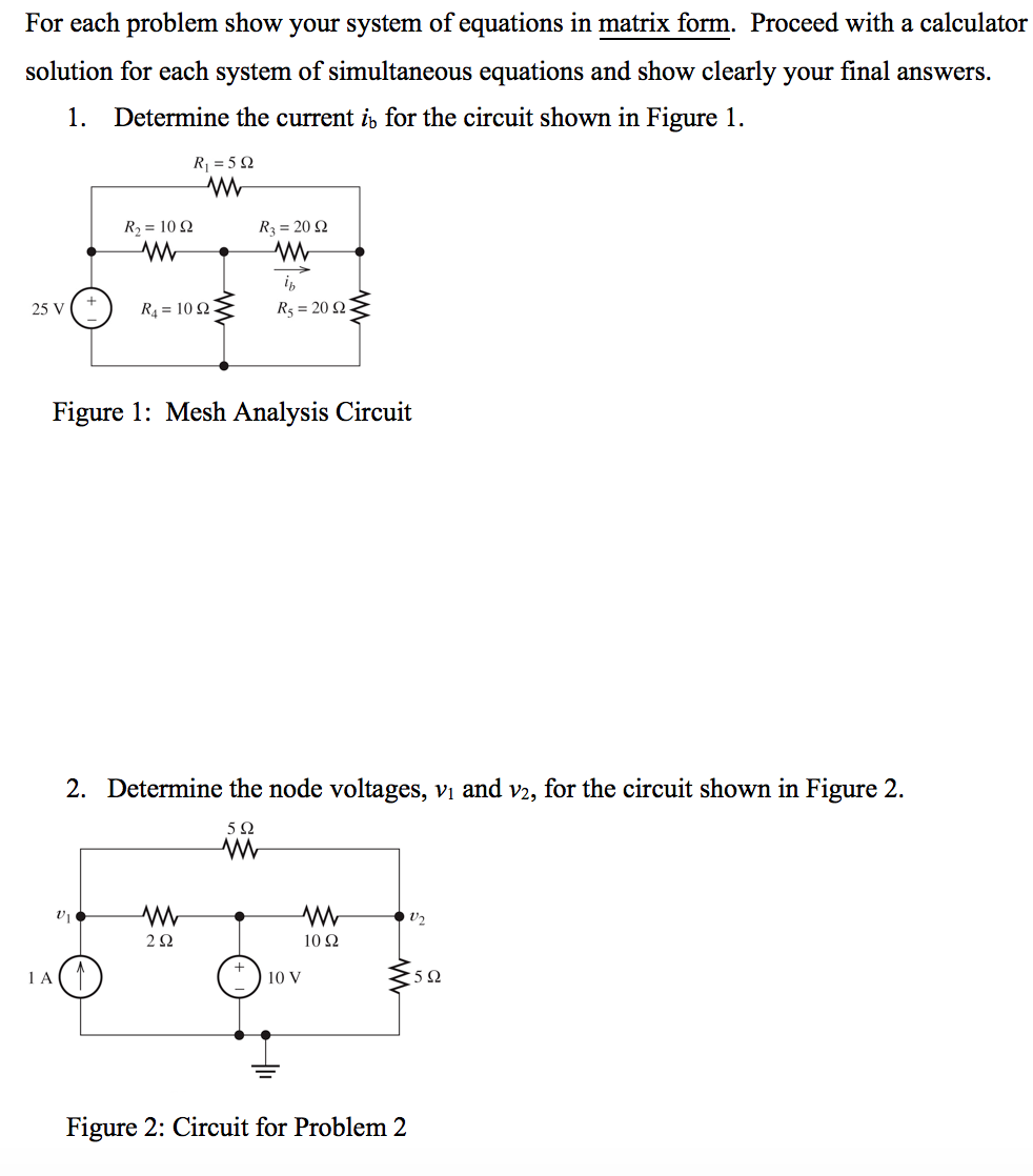 Solved For each problem show your system of equations in | Chegg.com