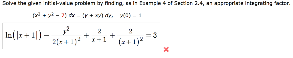 Solved Solve the given initial-value problem by finding, as | Chegg.com