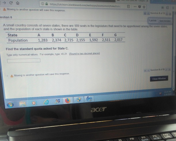 Solved O A https//utclearn.blacktboard.com/webapps/asssument | Chegg.com