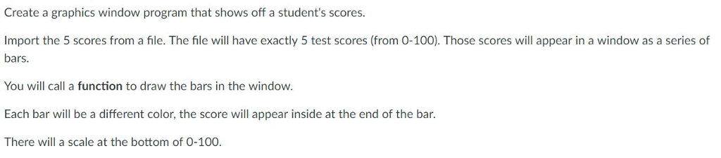 Solved Create a graphics window program that shows off a | Chegg.com