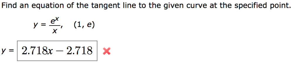 Solved Find an equation of the tangent line to the given | Chegg.com