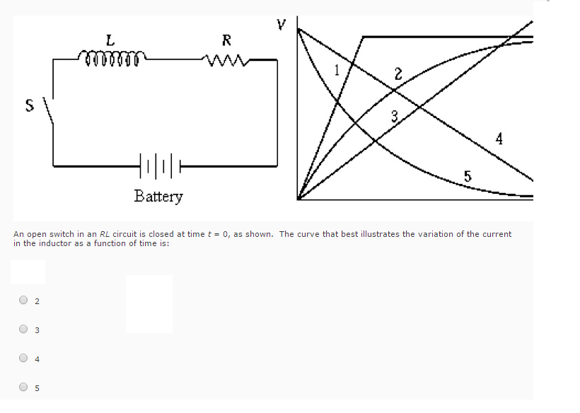 Solved An open switch in an RL circuit is closed at time t = | Chegg.com