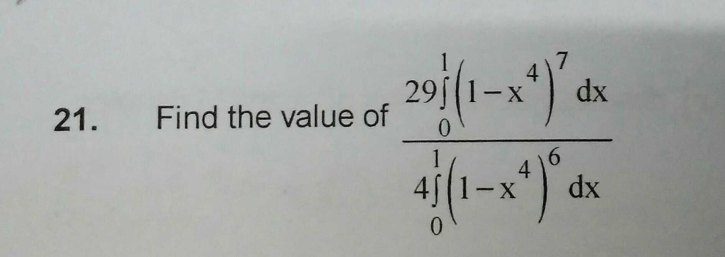 Solved 4 21. Find the value of 0 41-x dx | Chegg.com