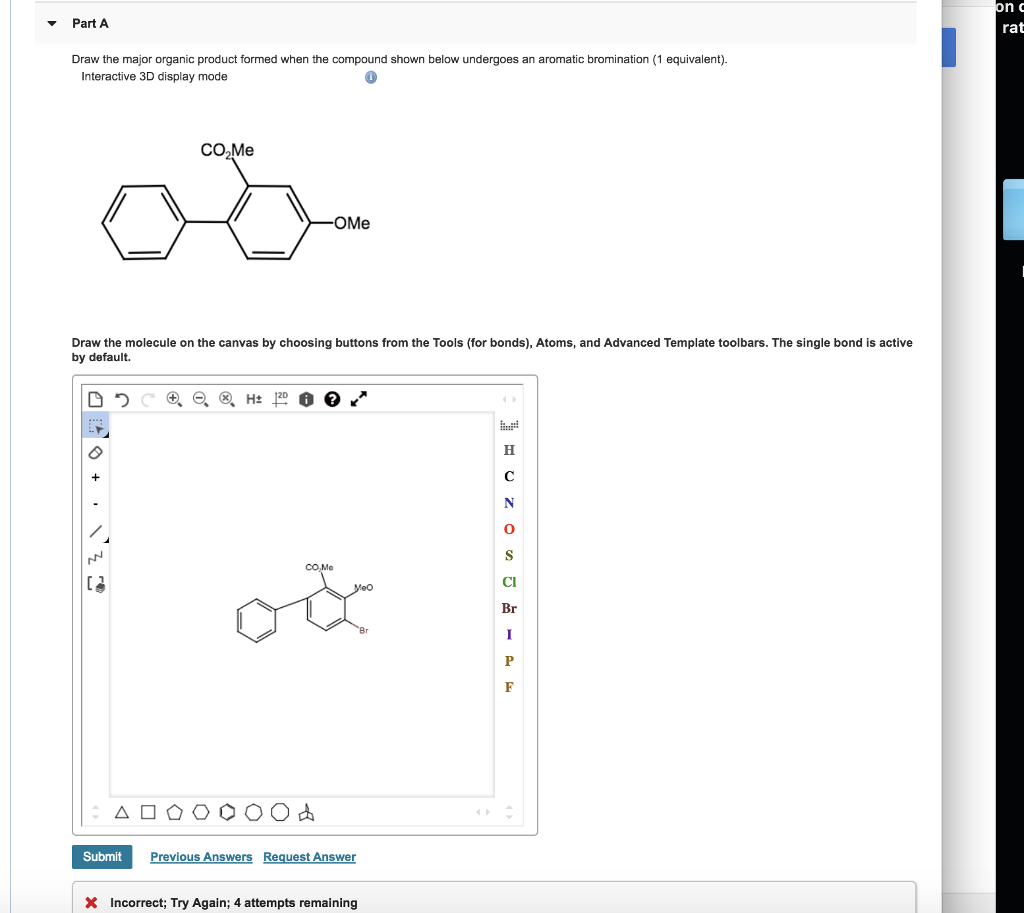 Solved - Part A rat Draw the major organic product formed | Chegg.com