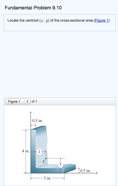 Solved Locate the centroid (x-, y-) of the cross-sectional | Chegg.com