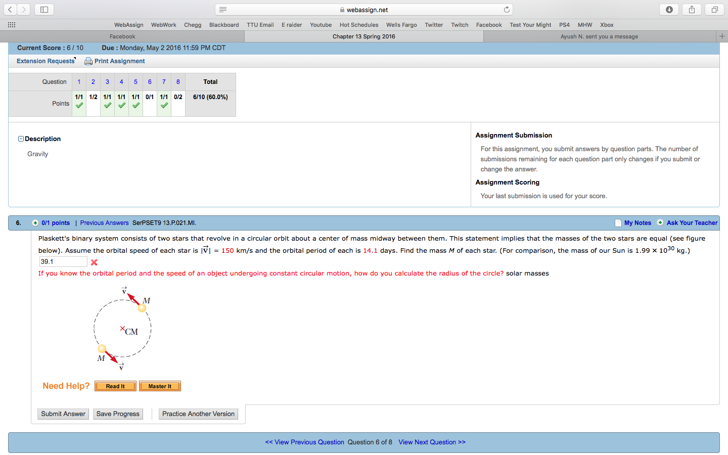 Solved Plaskett's binary system consists of two stars that | Chegg.com