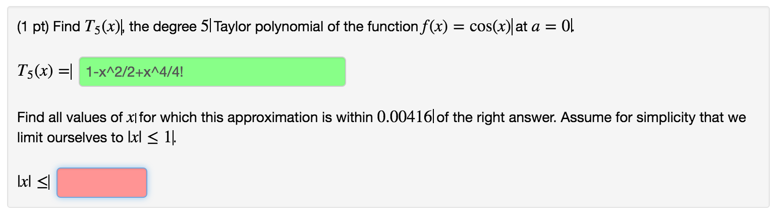 Solved Find T5(x), the degree 5 Taylor polynomial of the | Chegg.com