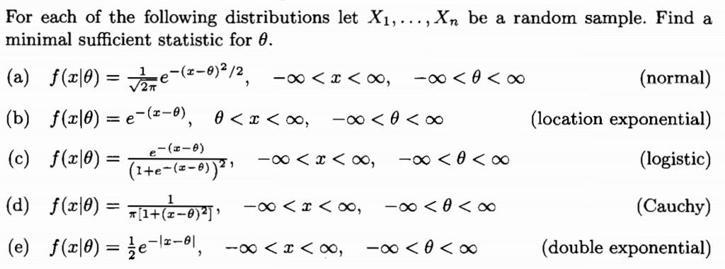 Solved For each of the following distributions let X_1,..., | Chegg.com