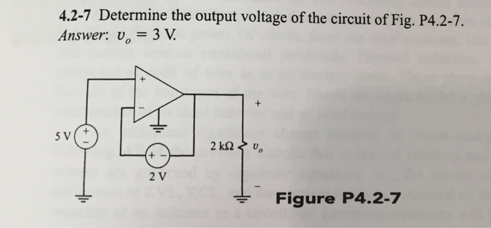 Solved Determine the output voltage of the circuit of Fig. | Chegg.com