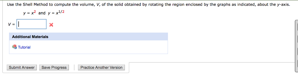 Solved Use the Shell Method to compute the volume, V, of the | Chegg.com
