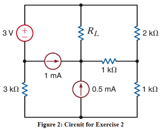 Solved For the circuit in Figure 2, find RL for maximum | Chegg.com