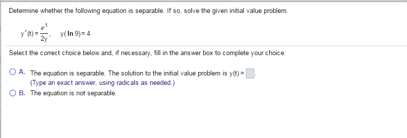 Solved Determine Whether The Following Equation Is