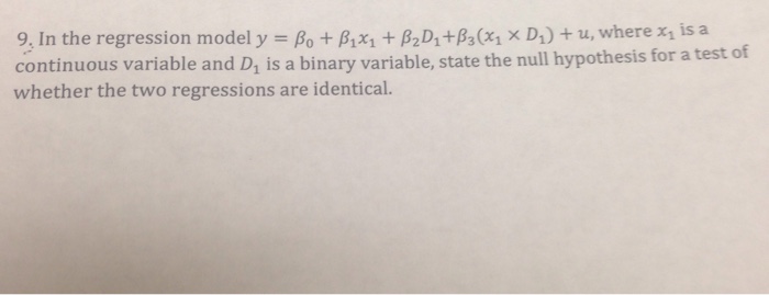 Solved In the regression model y = beta_0 + beta_1 x_1 + | Chegg.com