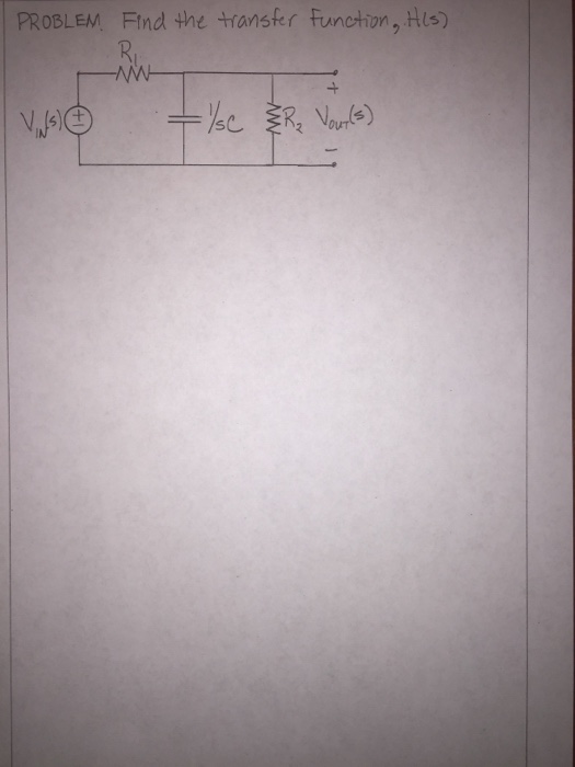 Solved Find the transfer function, H(s). | Chegg.com