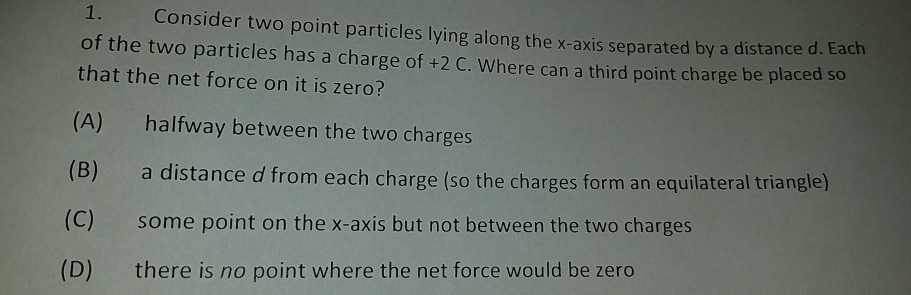 Solved Consider two point particles lying along the x-axis | Chegg.com