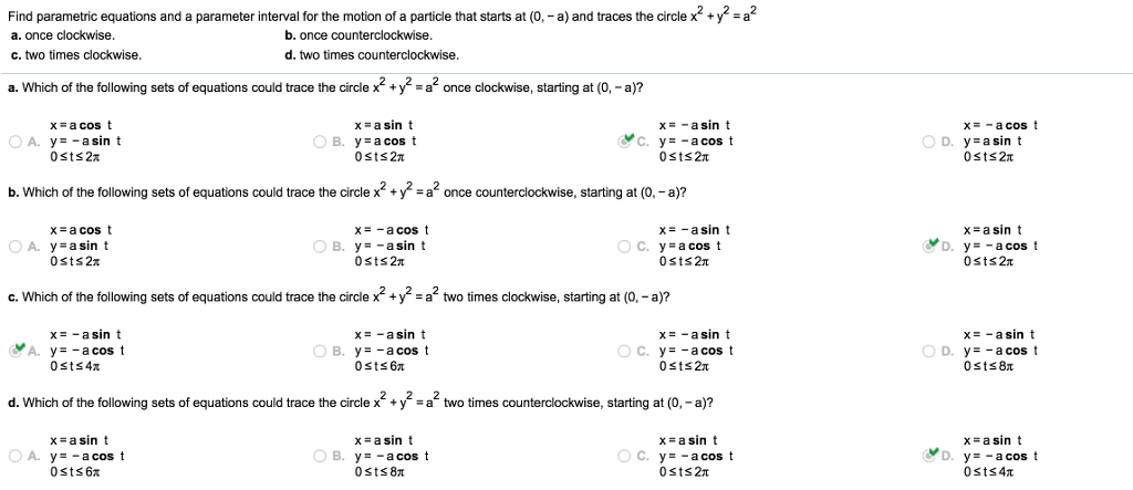 Solved Find Parametric Equations And A Parameter Interval