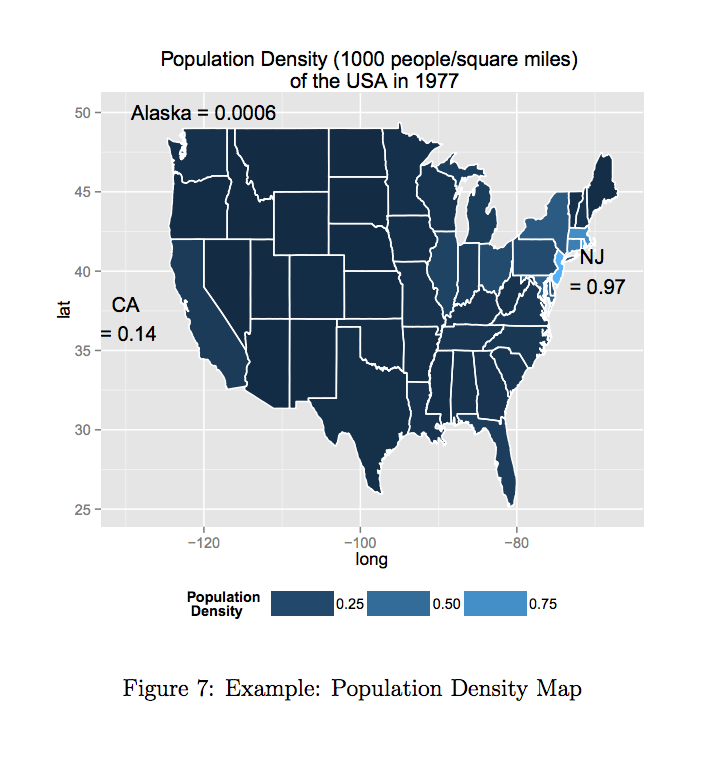 Question 4 Create a population density map of the | Chegg.com