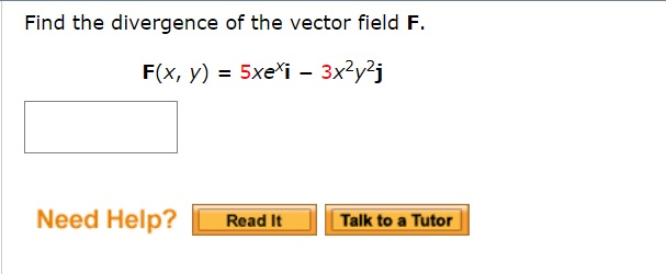 Solved Find the divergence of the vector field F. F(x, y) = | Chegg.com