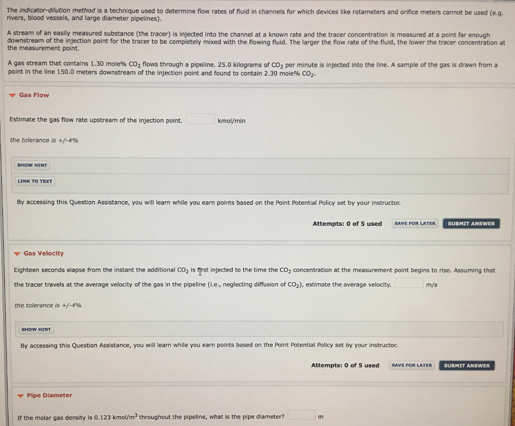 Solved The indicator-dilution method is a technique used to | Chegg.com