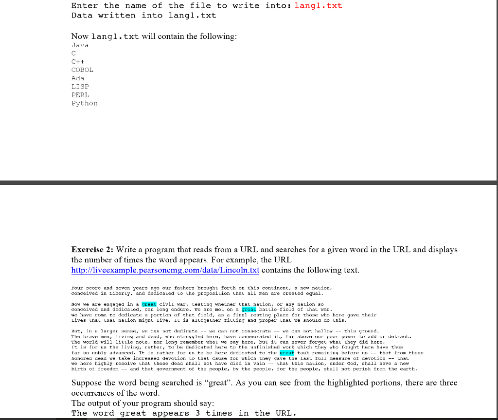 Solved Exercise 0: Review the following three exercises that | Chegg.com