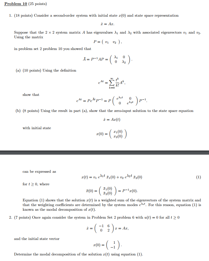 Solved Problem 10 25 Points 1 18 Points Consider A 