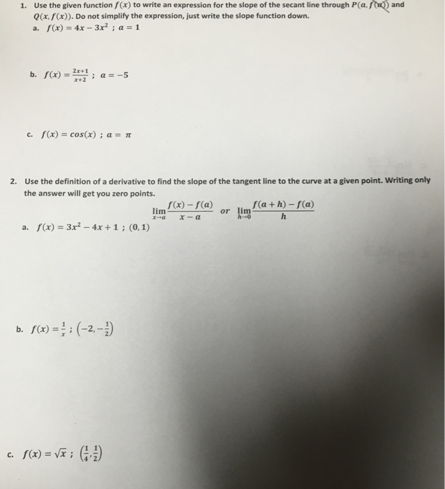 Solved Use the given function f(x) to write an expression | Chegg.com