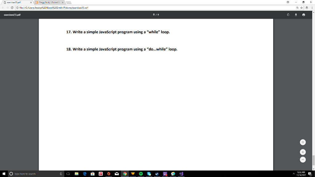 Solved Cilei cture excrci1).c exercises(1).pdf 17. Write a | Chegg.com Solved Cilei cture excrci1).c exercises(1).pdf 17. Write a | Chegg.com