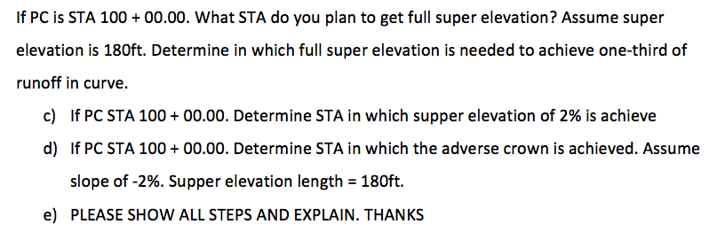 Solved If PC is STA 100+ 00.00. What STA do you plan to get | Chegg.com