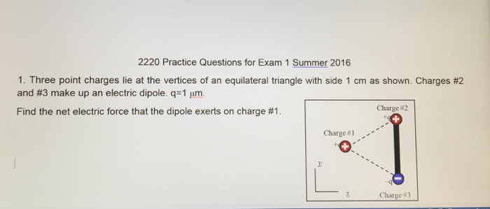 Solved Three point charges lie at the vertices of an | Chegg.com Solved Three point charges lie at the vertices of an | Chegg.com