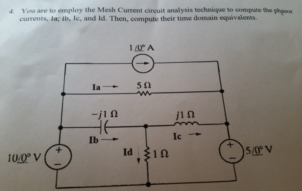 Solved You are to employ the Mesh Current circuit analysis | Chegg.com