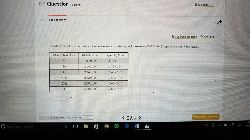Solved 03 Question (1 point) a See page 515 The liquid used | Chegg.com