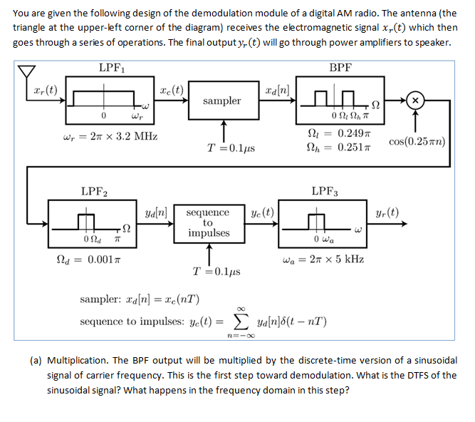 Solved You are given the following design of the | Chegg.com