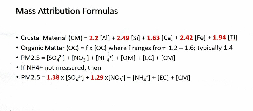 Solved Mass Attribution Formulas . Crustal Material (CM) = | Chegg.com