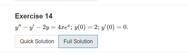 Solved laplace transform, solution is: y(x)=5e^x − 2xe^x − | Chegg.com