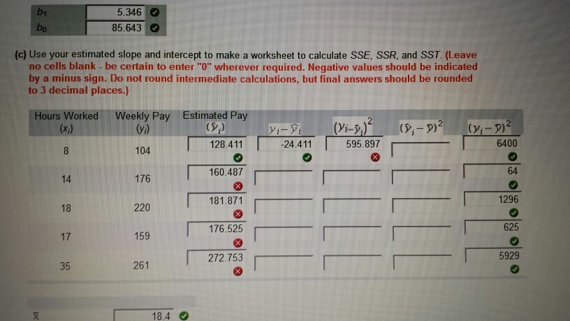Solved fa) Make an Excel worksheet to calculate ssa. SSys | Chegg.com